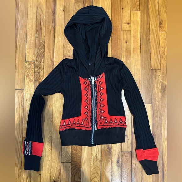 Toxic Vision | Sweaters | Toxic Vision Aztec Vessel Artwork Zip Up ...